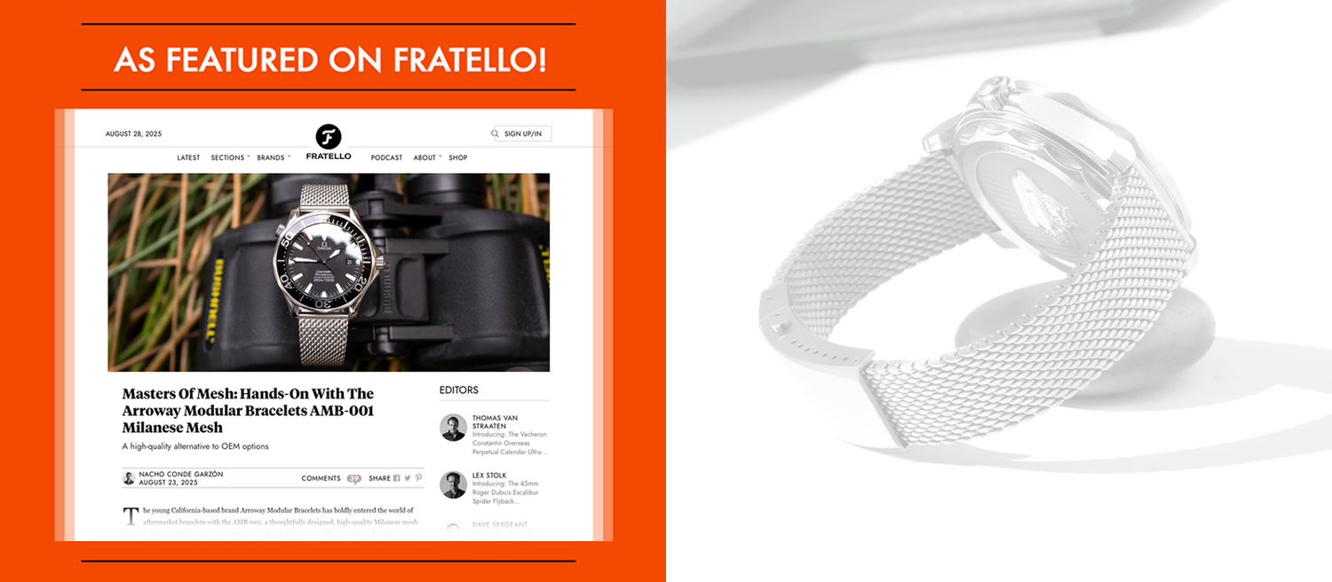 Arroway Modular Bracelets OEM Quality High-End Milanese Mesh Bracelets